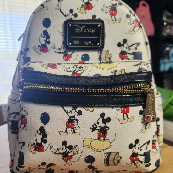 Loungefly | Bags | Loungefly Og Heart Logo Mickey Aop | Poshmark